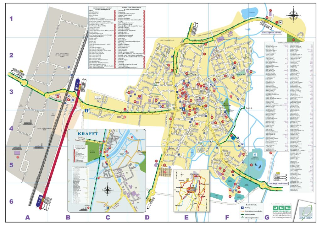 Plan de la ville - Ville d`Erstein